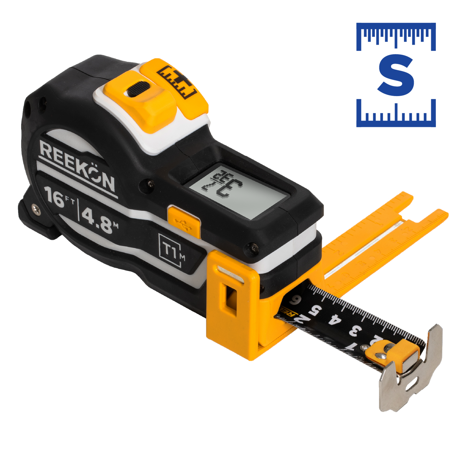 Split T1M Utility Digital Tape Measure — REEKON Tools